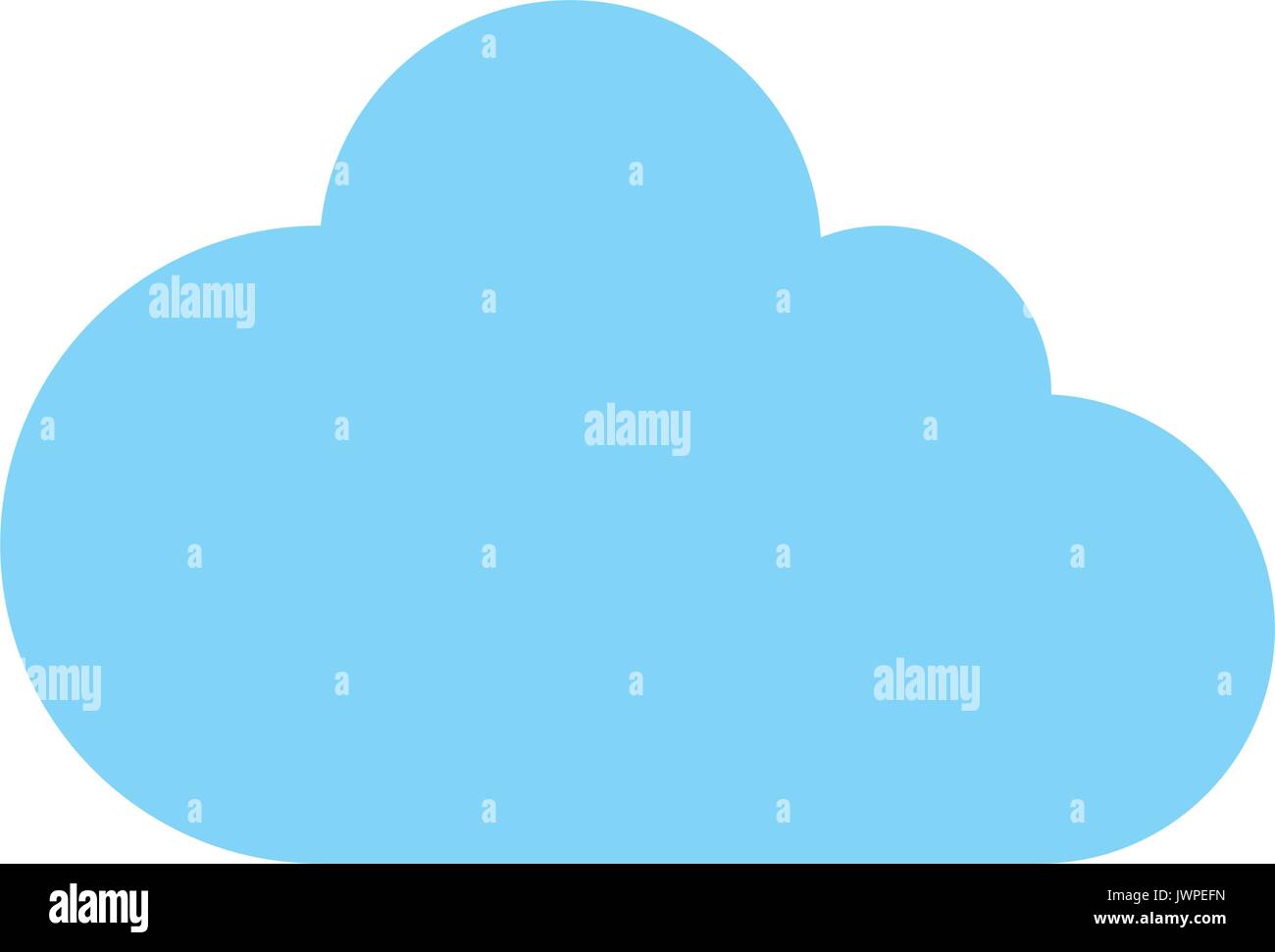 single blue cloud icon image Stock Vector Image & Art - Alamy