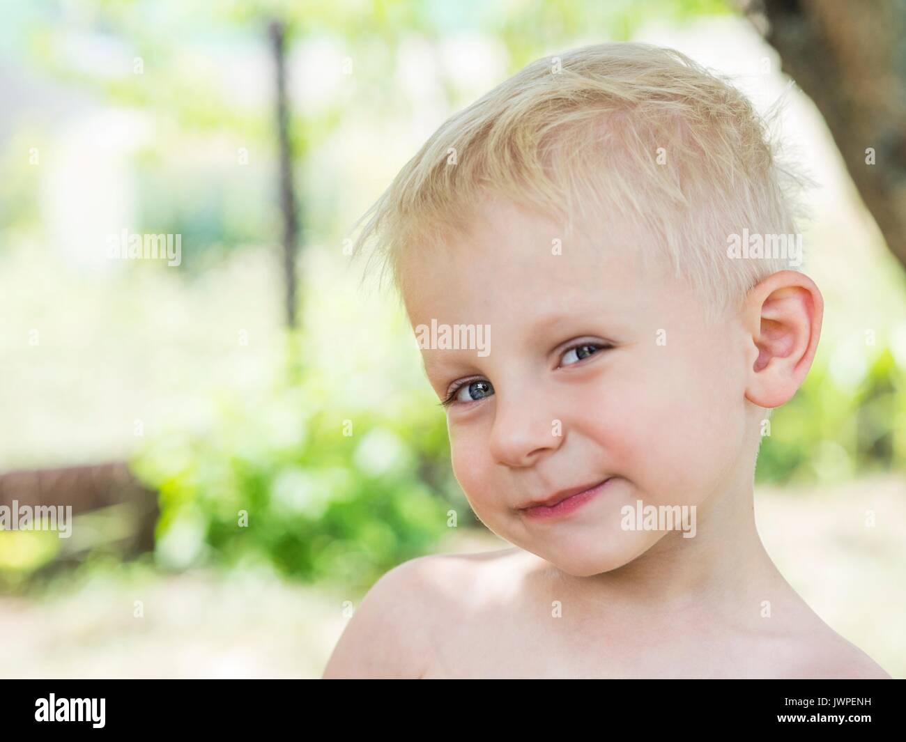 Happy caucasian boy hi-res stock photography and images - Alamy