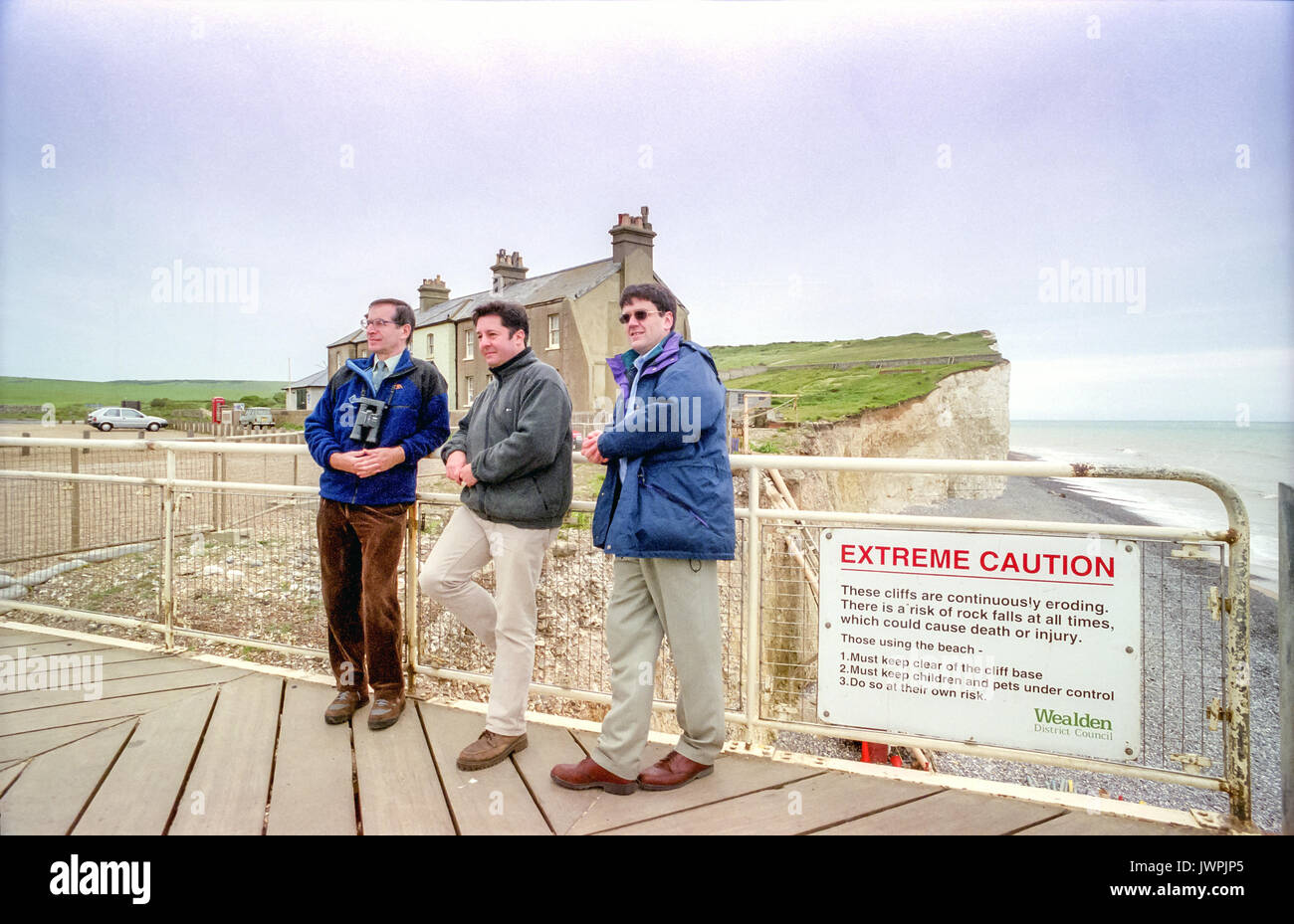 Bob Edgar, Conservation Officer with English Nature, Andy King ...