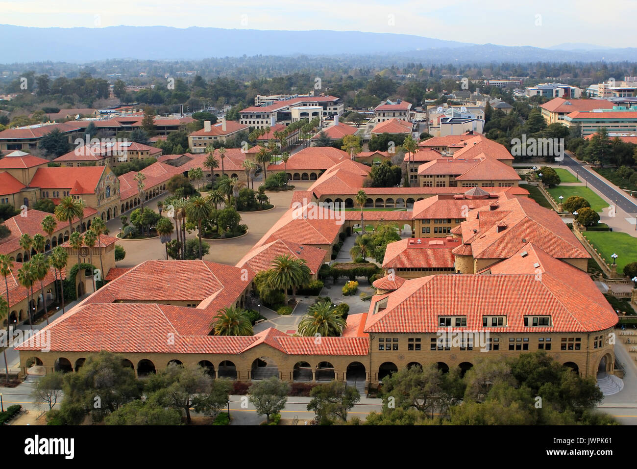 Main view Architecture in Stanford University Stock Photo - Alamy