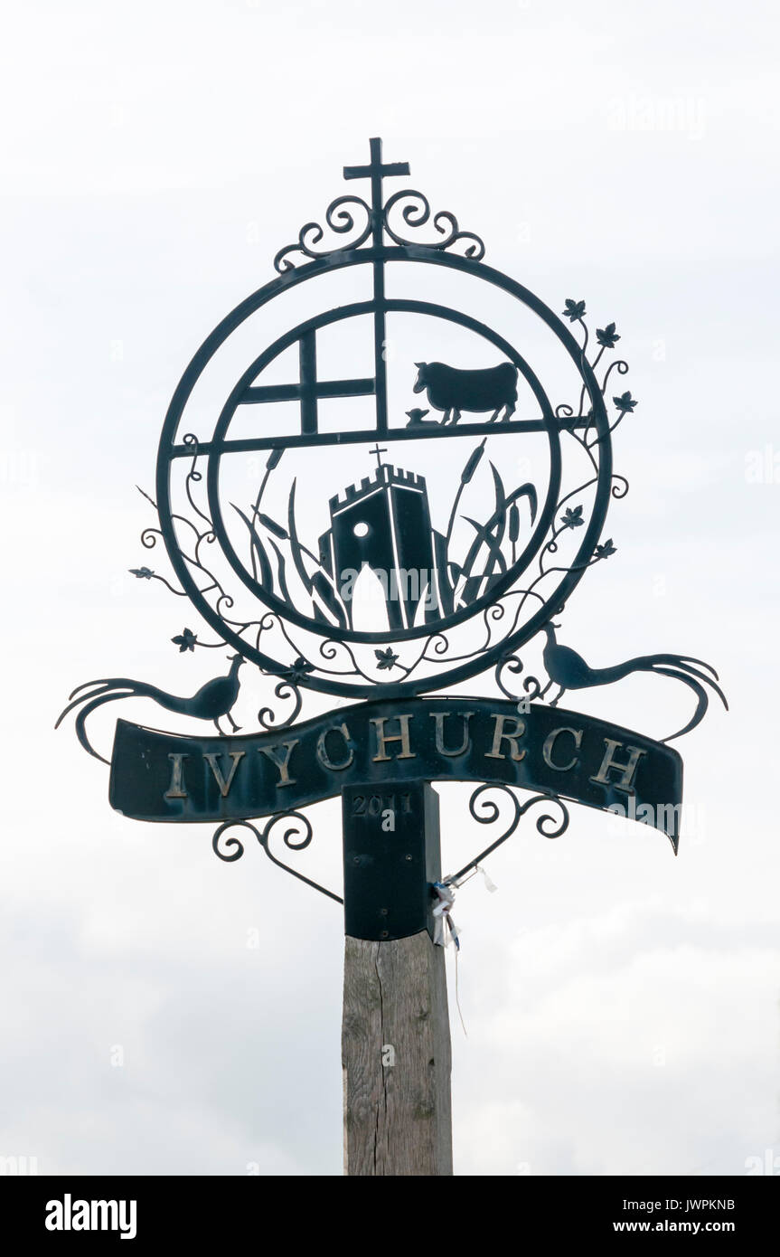 Kent village sign signs hi-res stock photography and images - Alamy