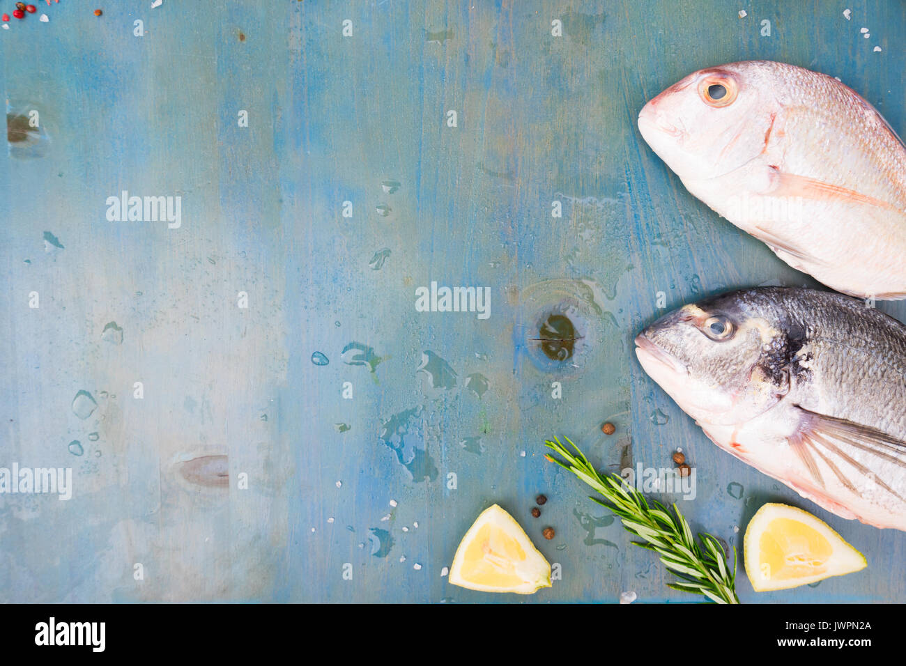 fresh sea fish preparation Stock Photo - Alamy