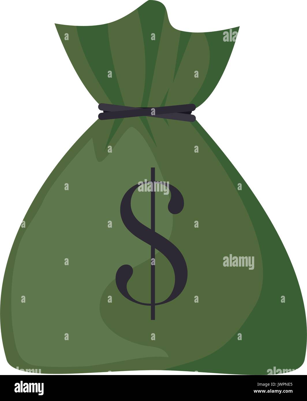 money sack icon over white background vector illustration Stock Vector ...