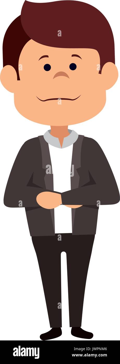 man icon over white background vector illustration Stock Vector Image ...