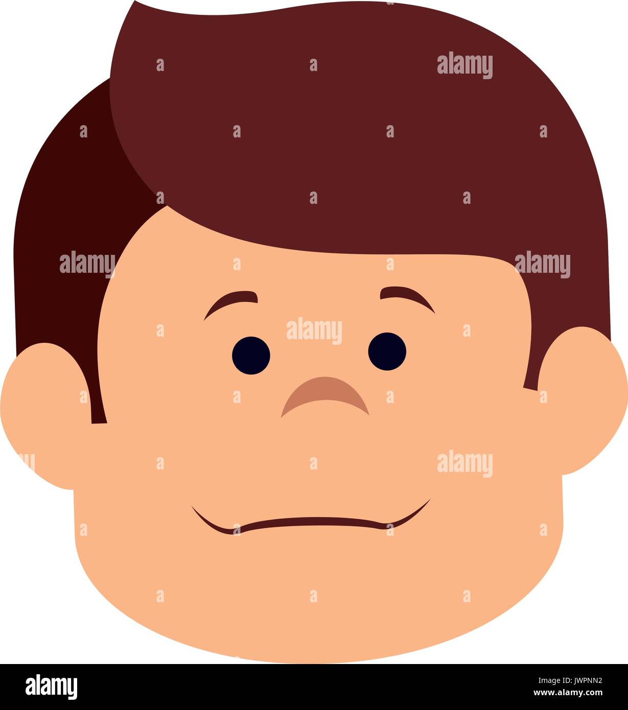 man face icon over white background vector illustration Stock Vector ...
