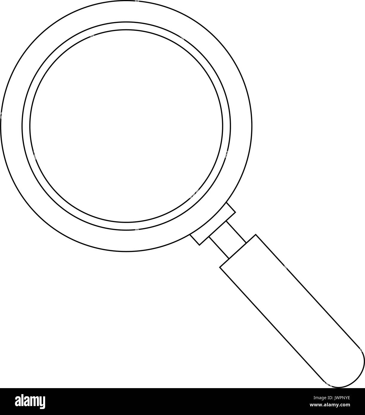 magnifying glass icon over white background vector illustration Stock ...