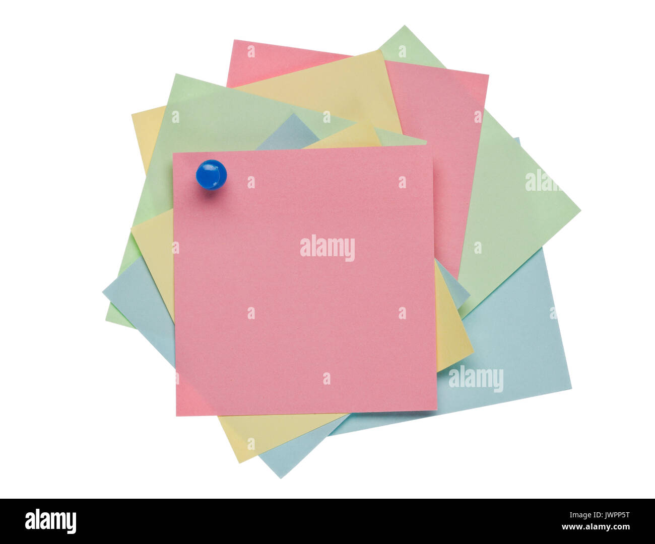 Note papers with clipping path isolated on white background Stock Photo ...