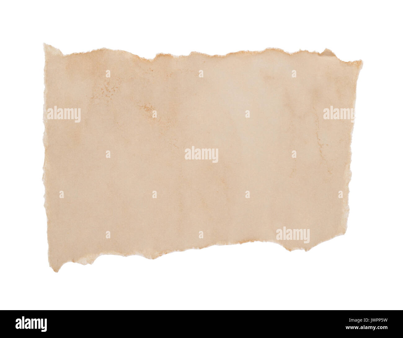 Torn old paper isolated on white background Stock Photo - Alamy