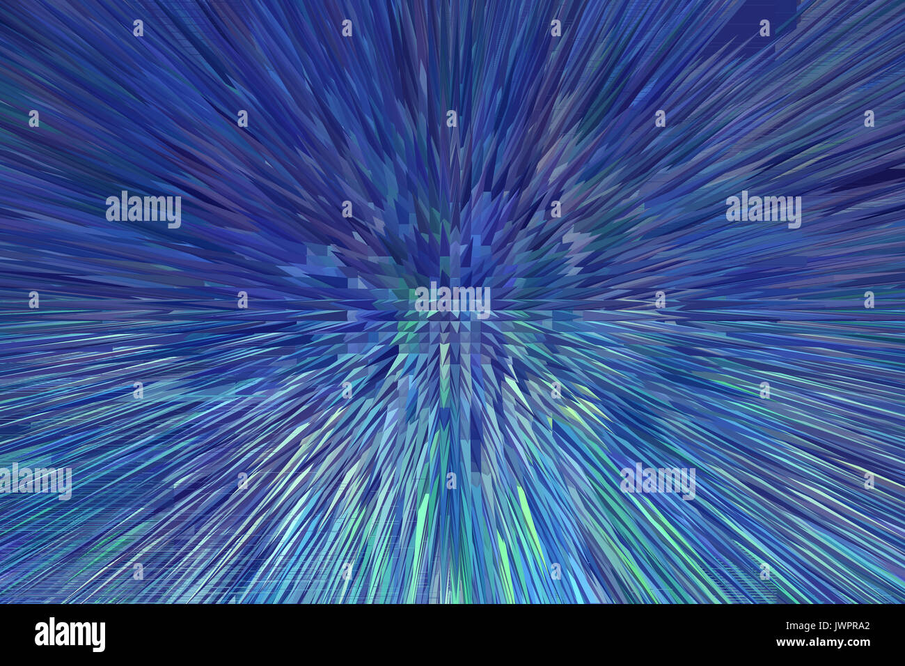 creative abstract blue abstraction like an explosion Stock Photo - Alamy