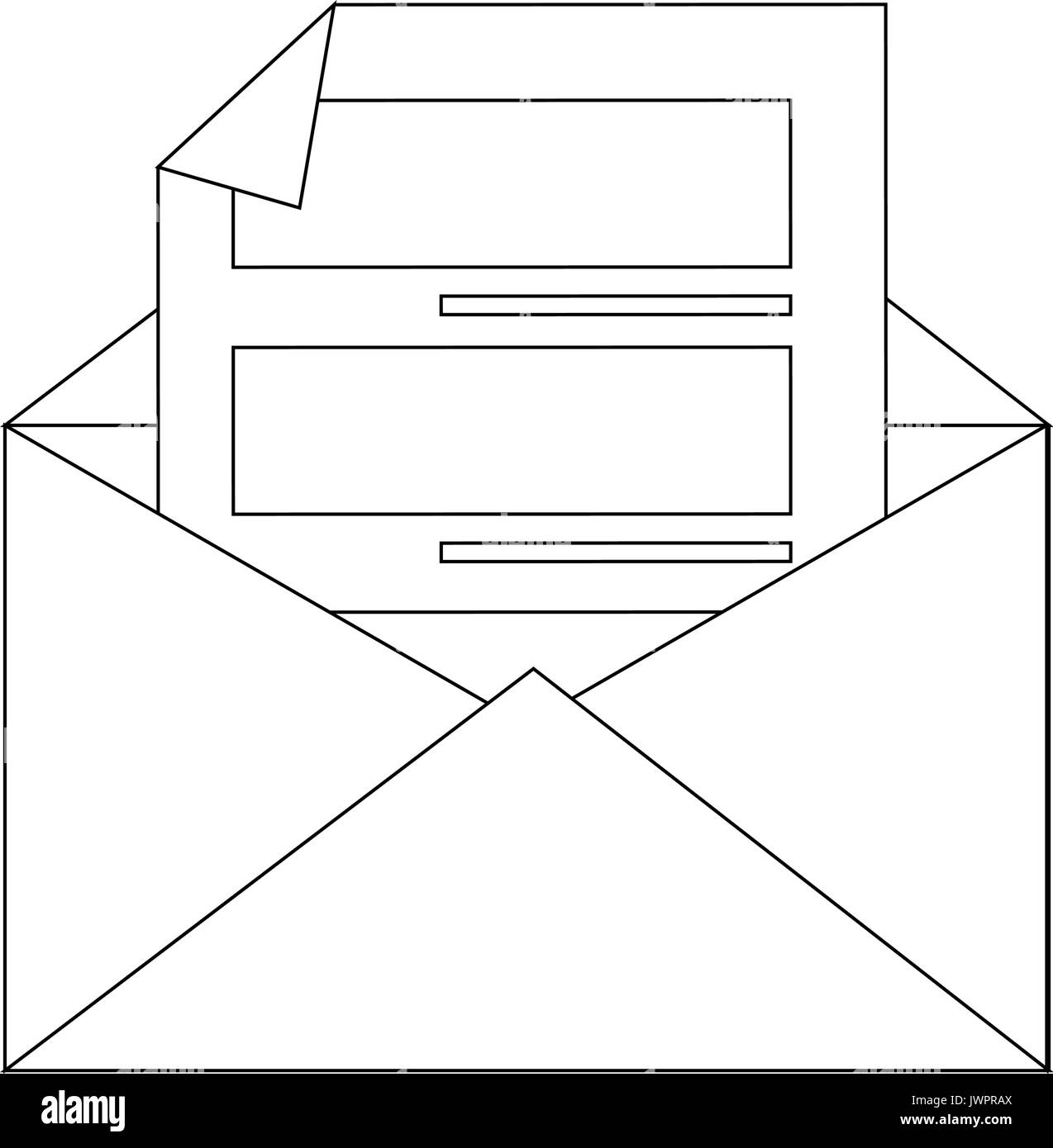 Letter on mail icon vector illustration graphic design Stock Vector ...