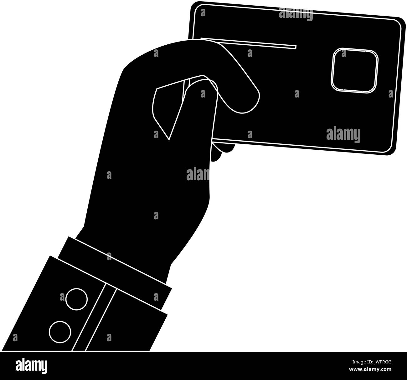Hand with credit card icon vector illustration graphic design Stock ...
