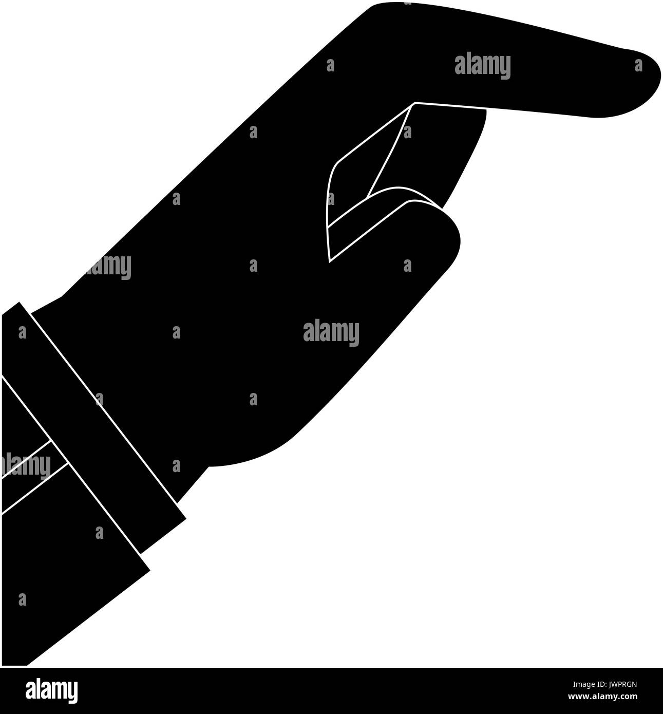 Human hand symbol icon vector illustration graphic design Stock Vector ...