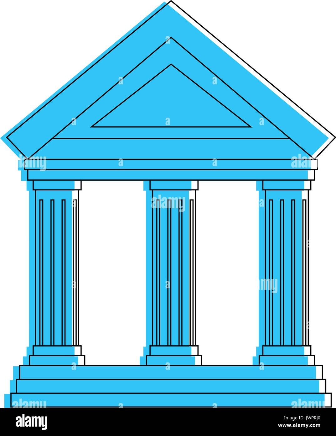 Bank building symbol icon vector illustration graphic design Stock ...
