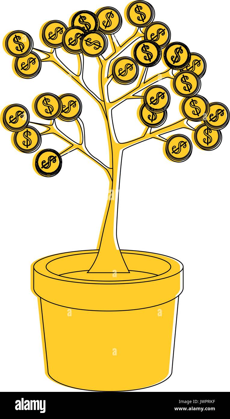 Money plant symbol icon vector illustration graphic design Stock Vector ...