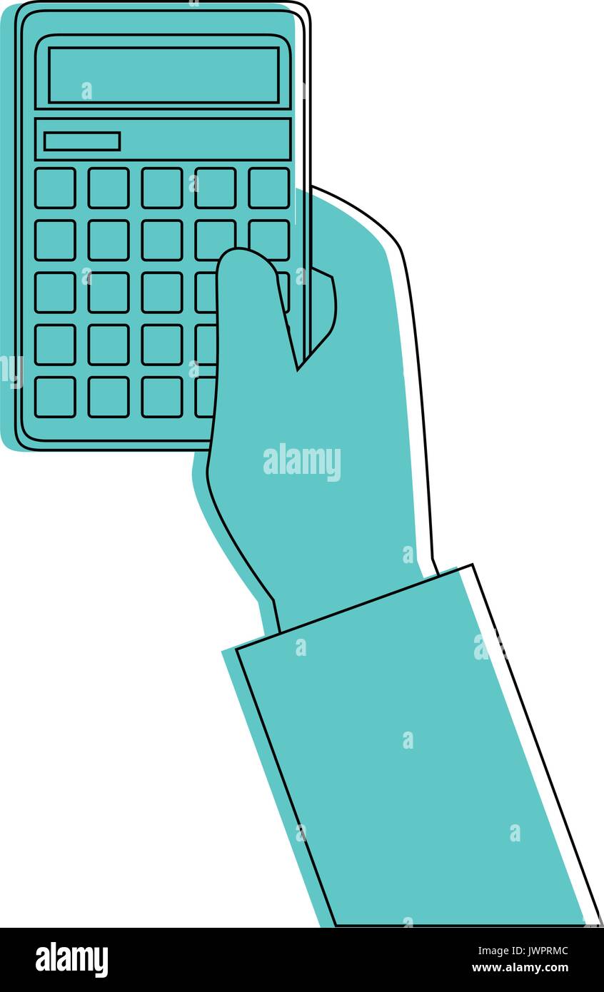 Calculator math device icon vector illustration graphic design Stock ...
