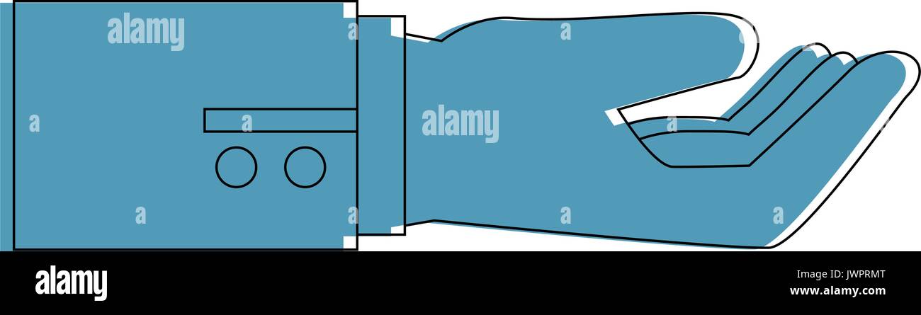 Human hand symbol icon vector illustration graphic design Stock Vector ...