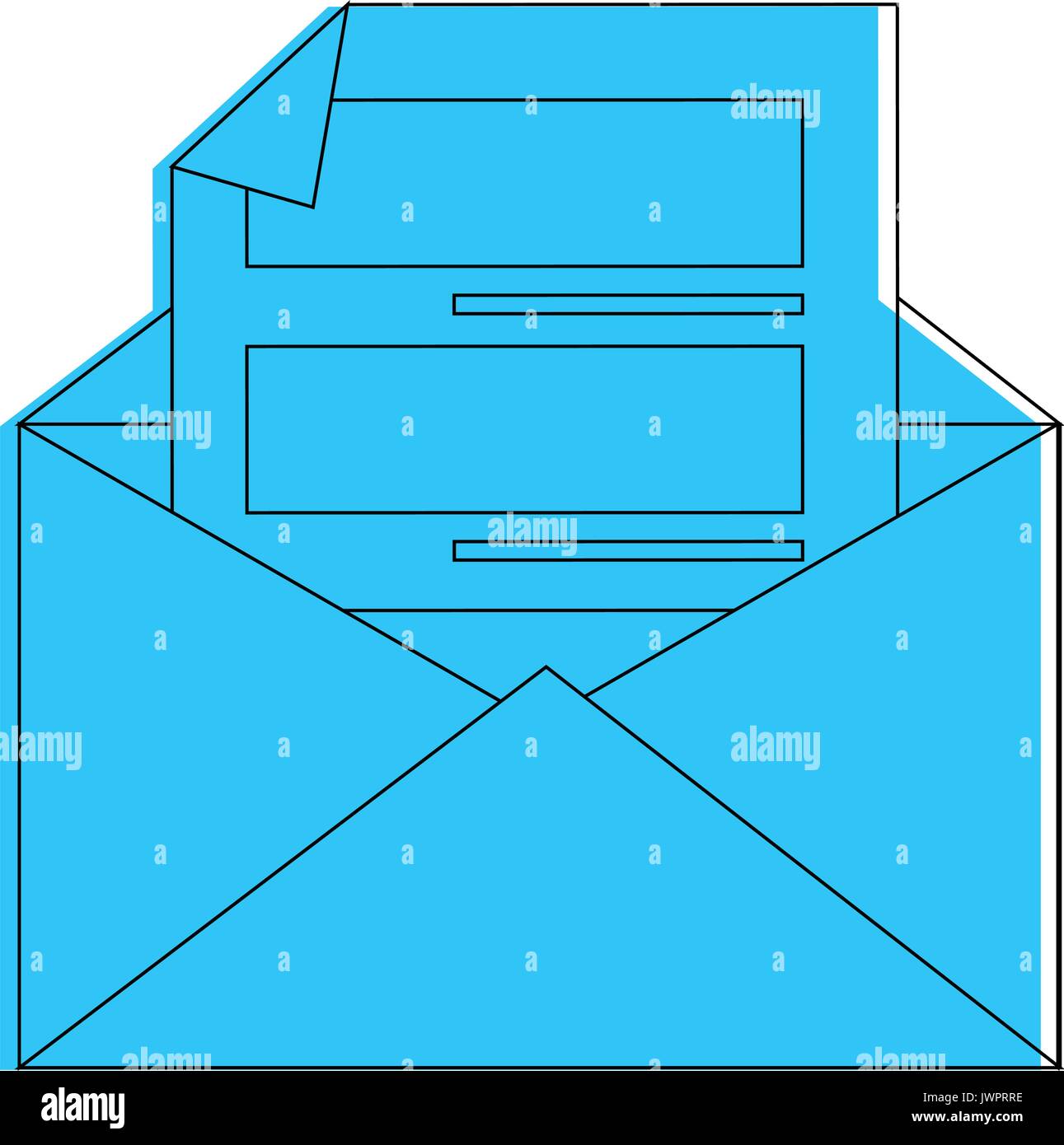 Letter on mail icon vector illustration graphic design Stock Vector ...