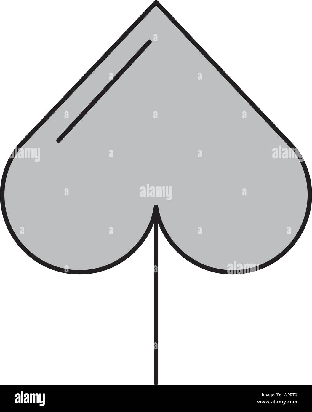 spade poker symbol icon Stock Vector Image & Art - Alamy