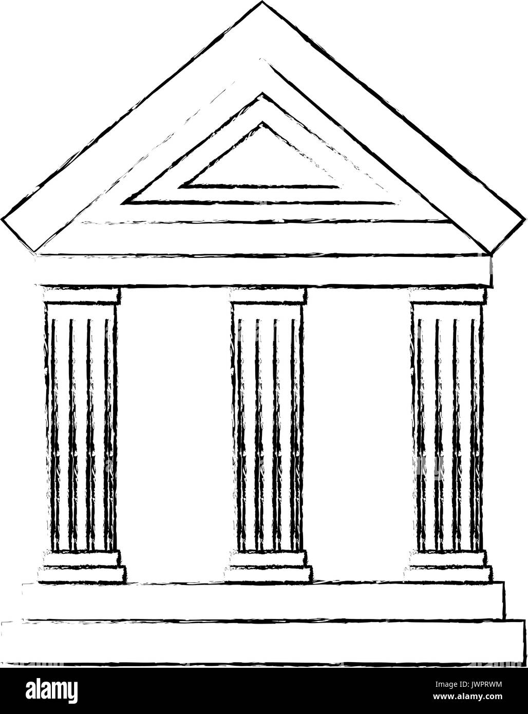 bank building icon over white background vector illustration Stock ...