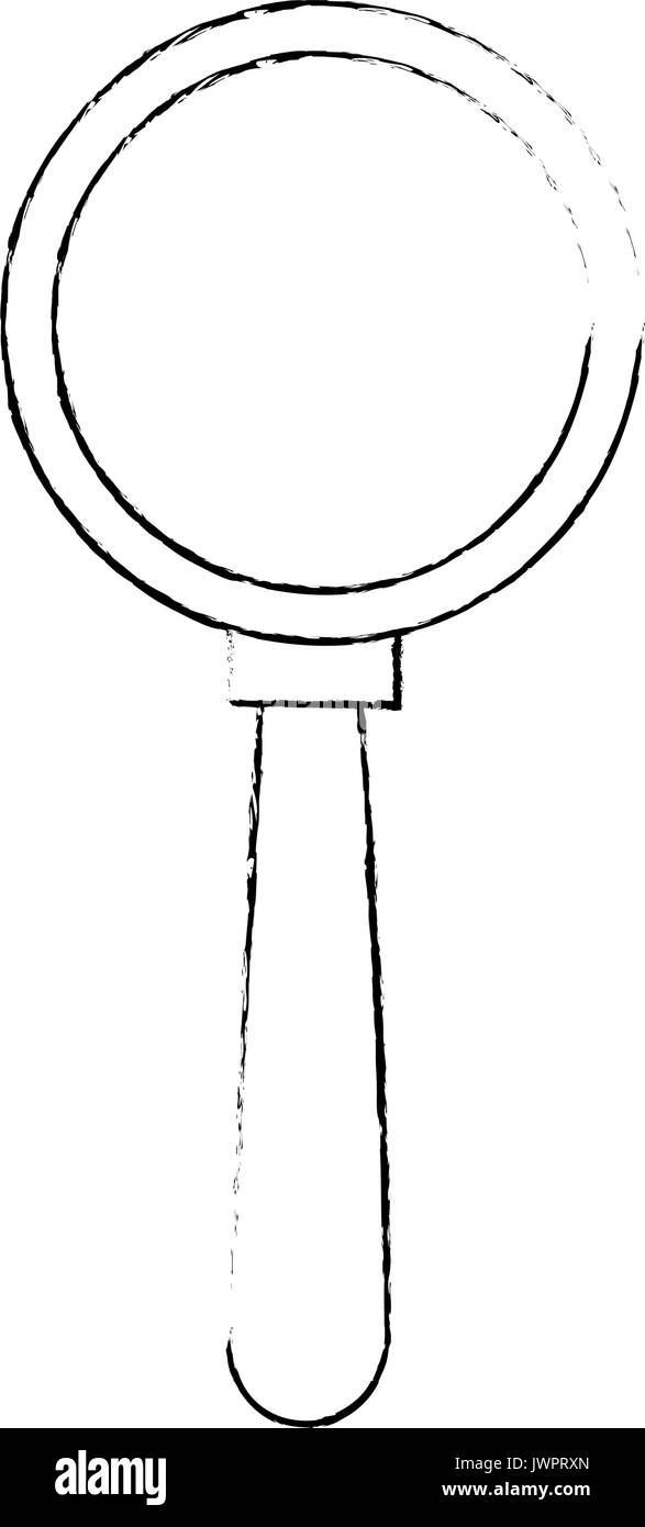 magnifying glass icon over white background vector illustration Stock ...