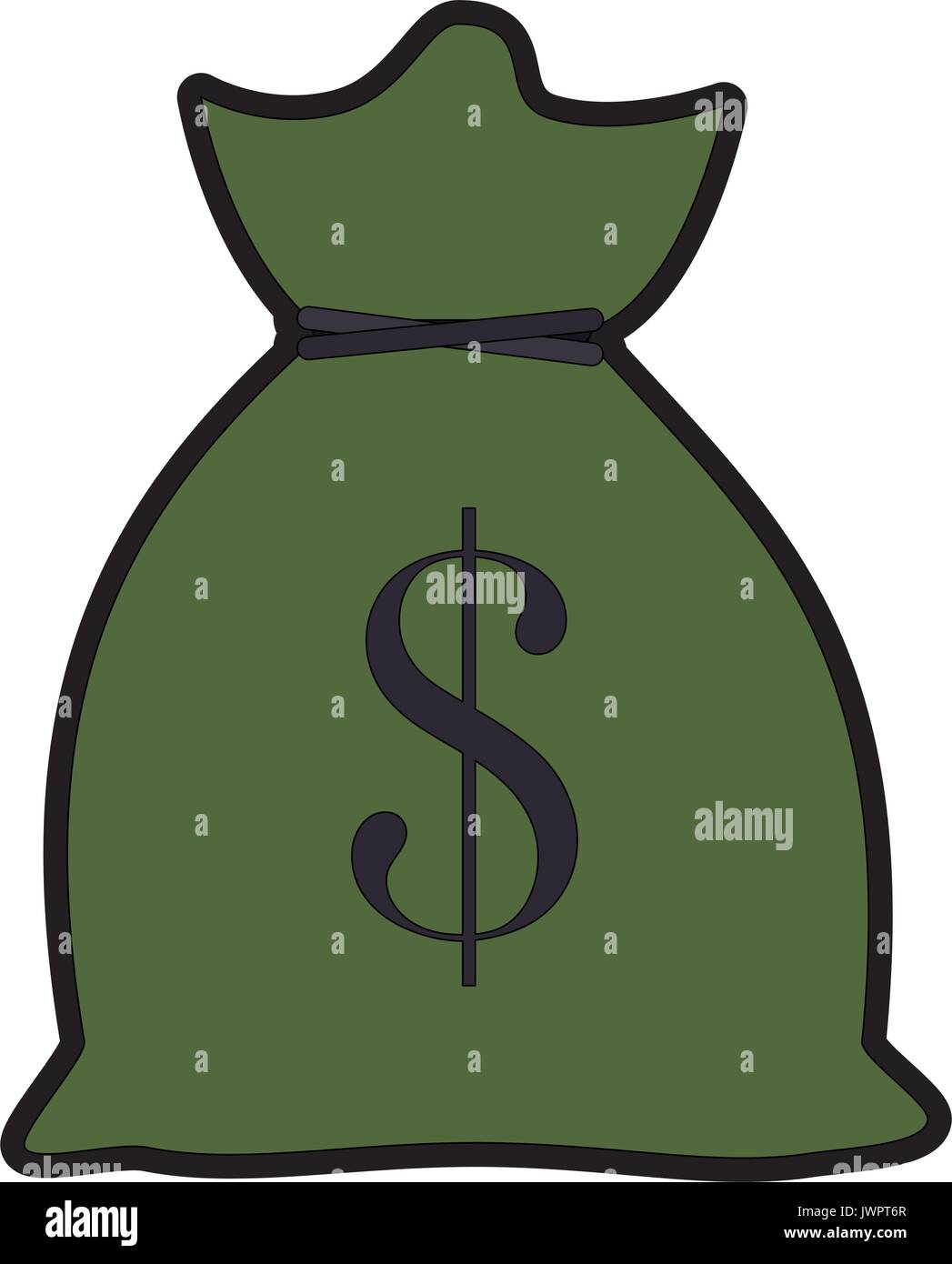 money sack icon over white background vector illustration Stock Vector ...