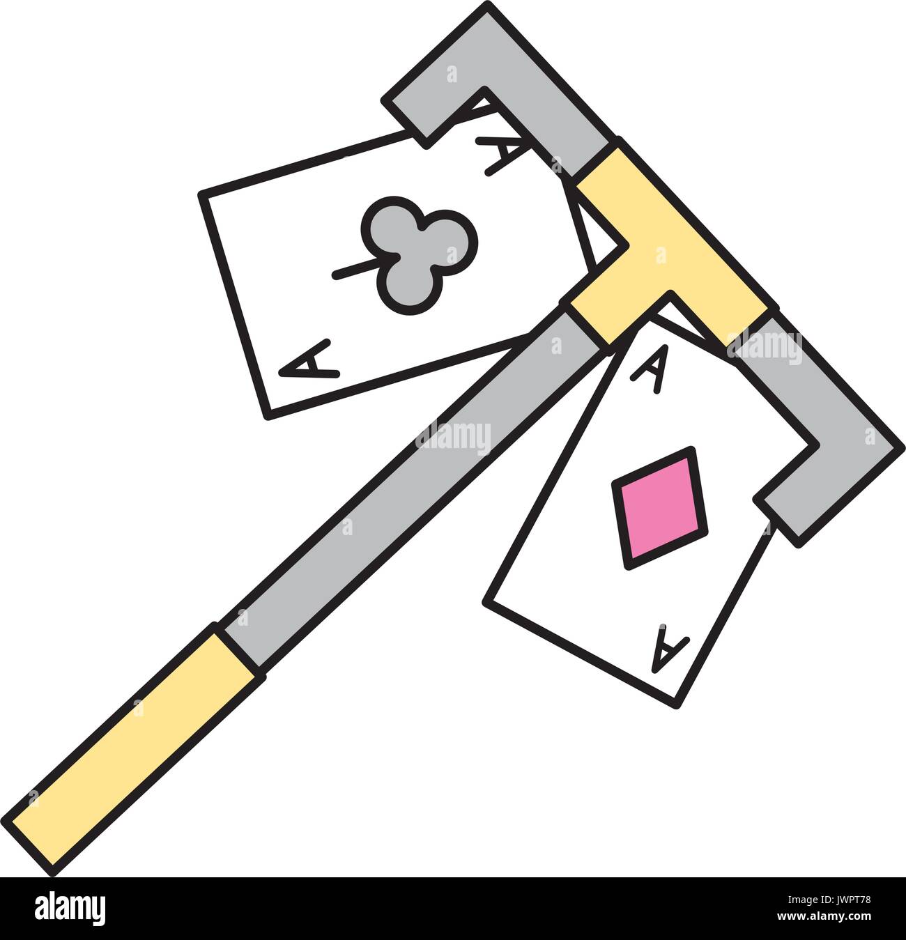 Picker stick Stock Vector Images - Alamy