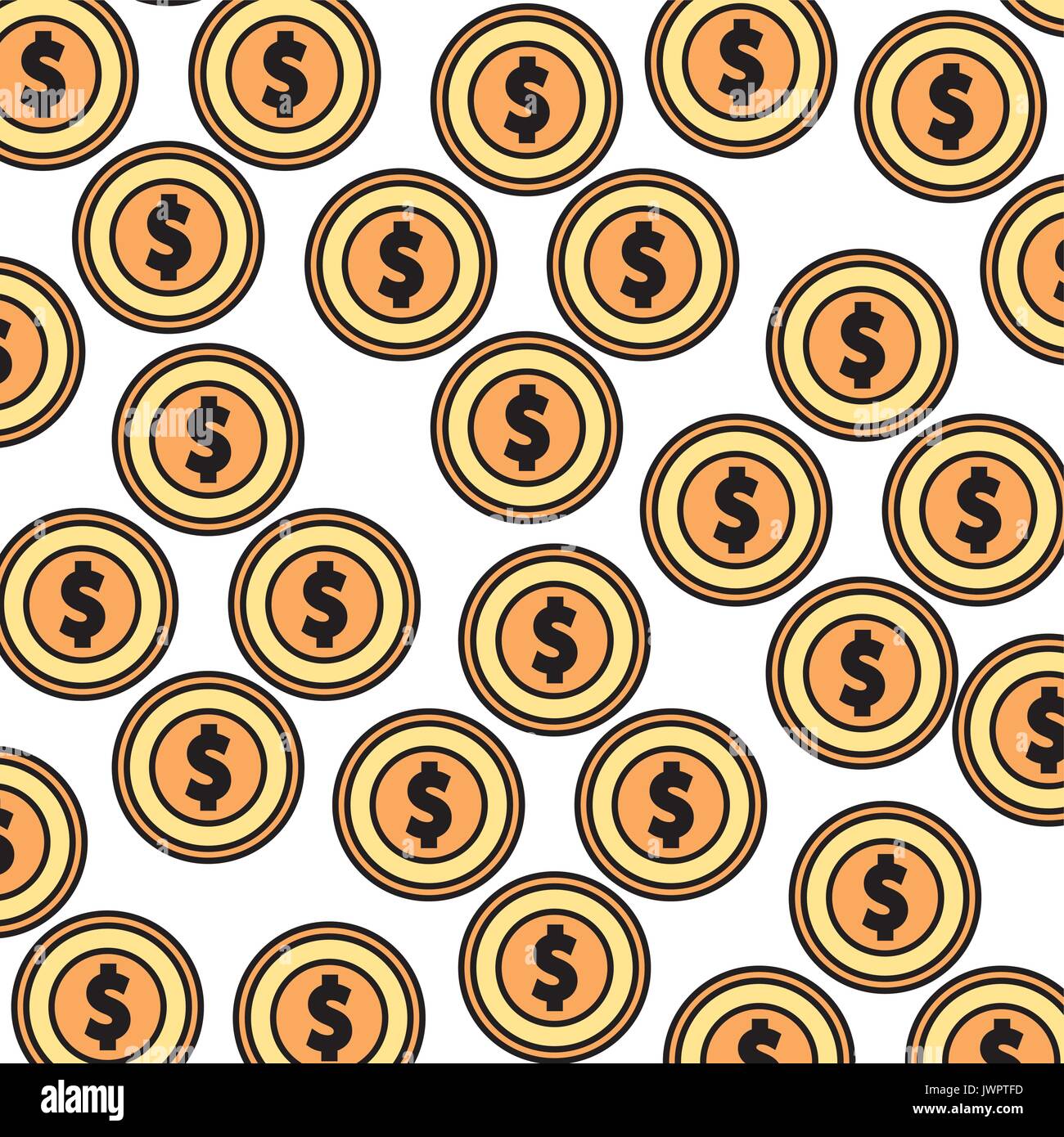coins money pattern background Stock Vector Image & Art - Alamy