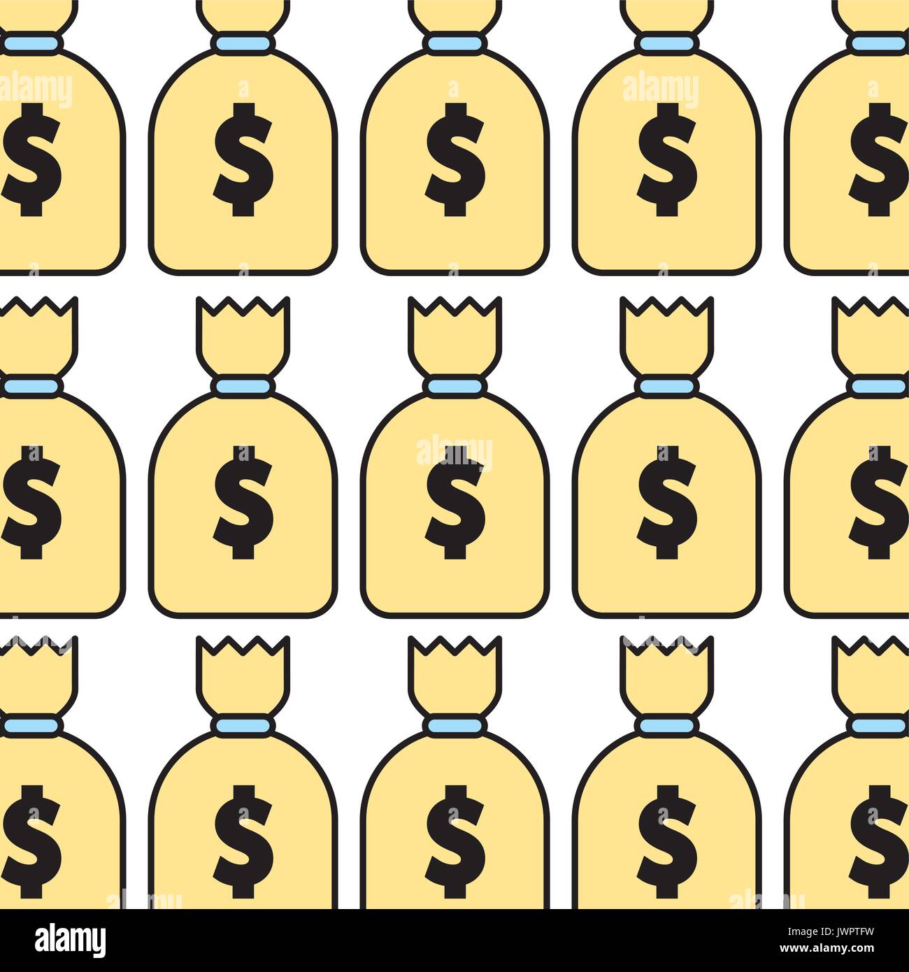 Money Bag Pattern Background Stock Vector Image Art Alamy