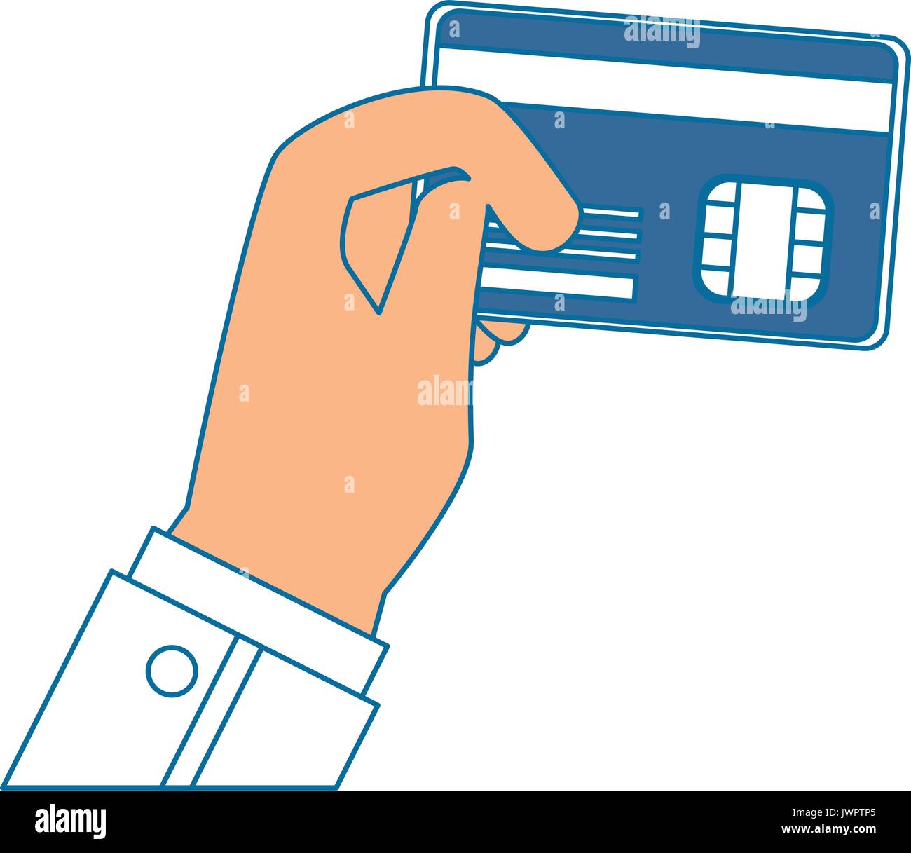 Hand with credit card icon vector illustration graphic design Stock ...