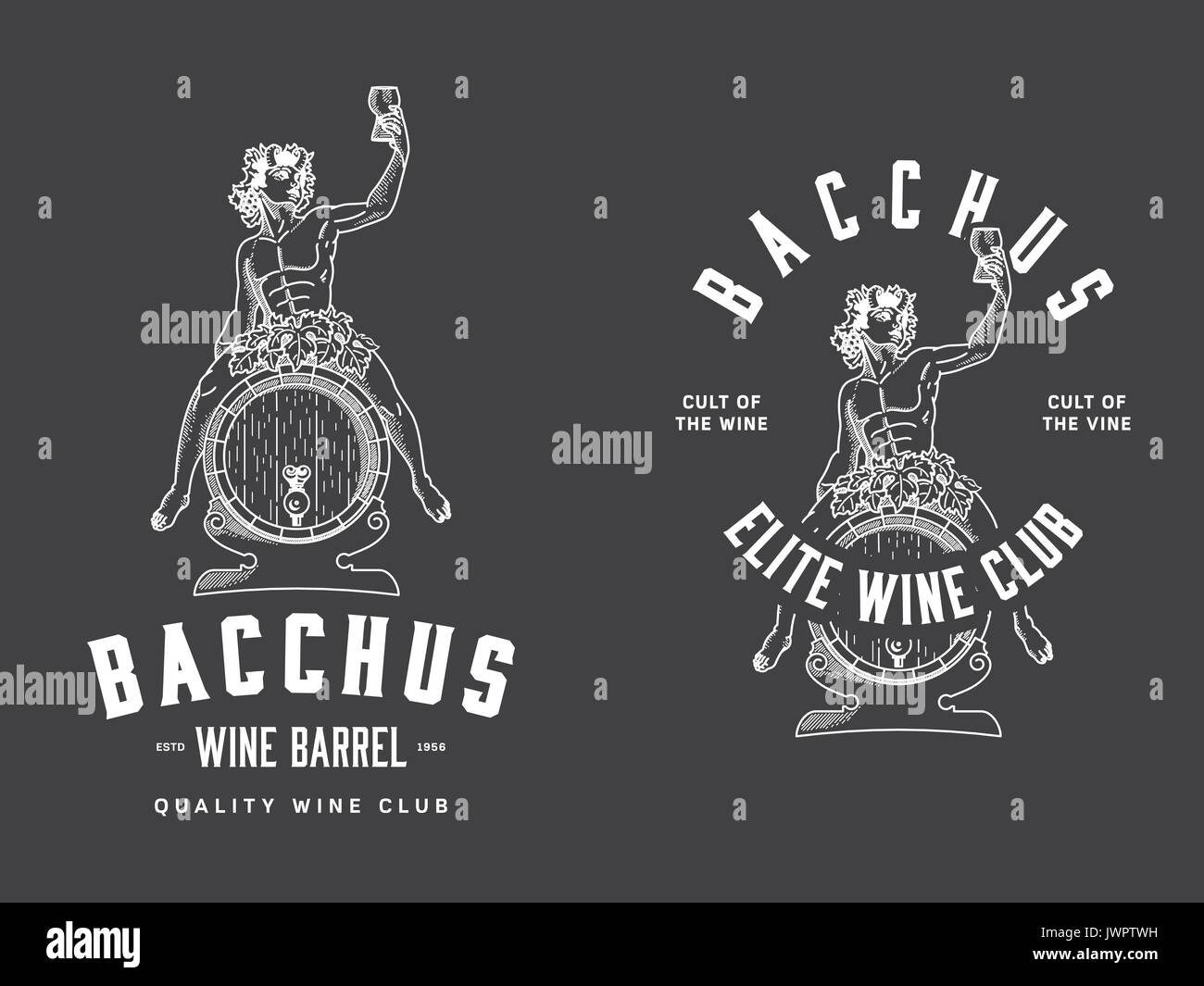 The symbol of bacchus Stock Vector Images - Alamy