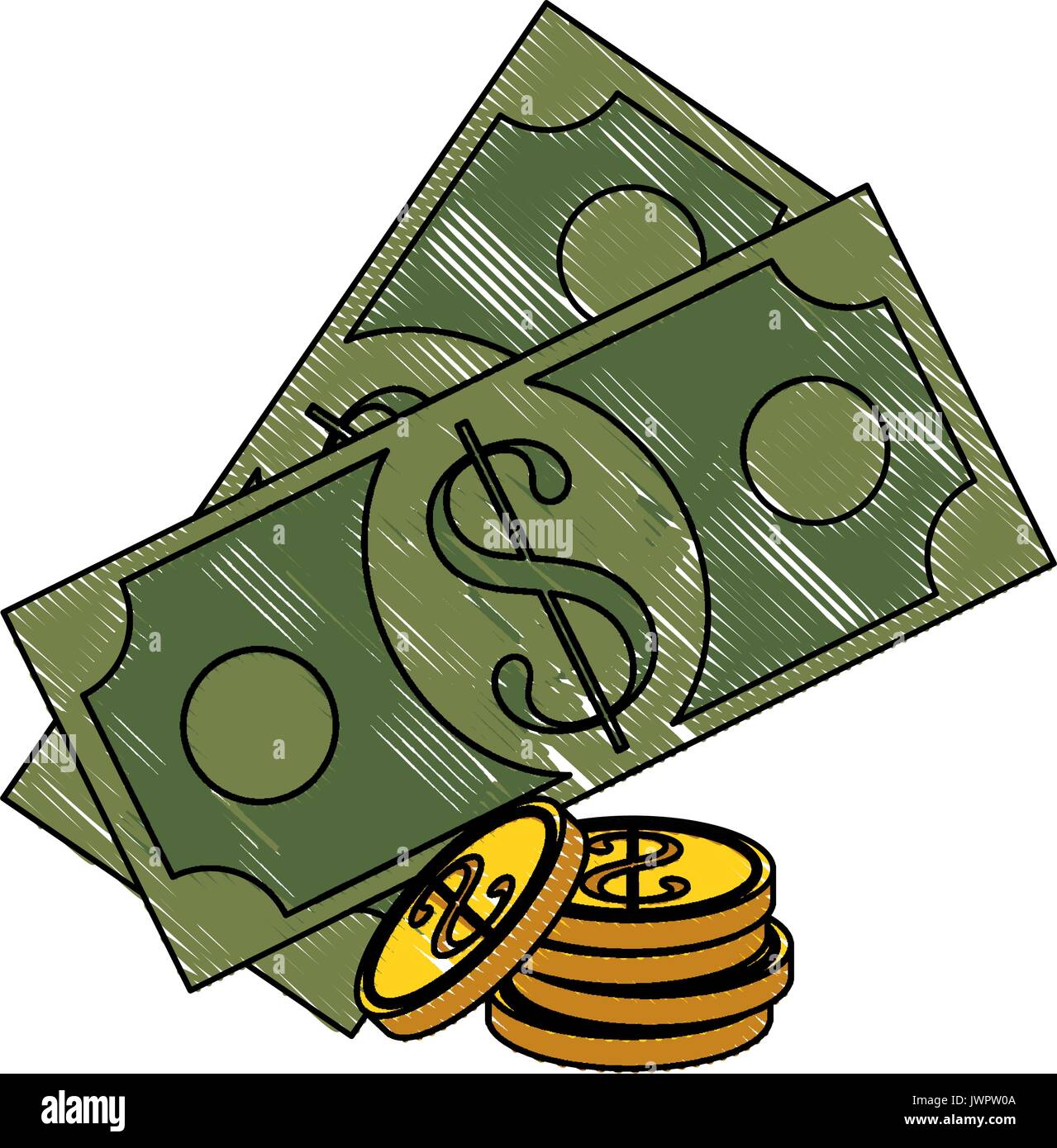 Billets money icon vector illustration hi-res stock photography and ...