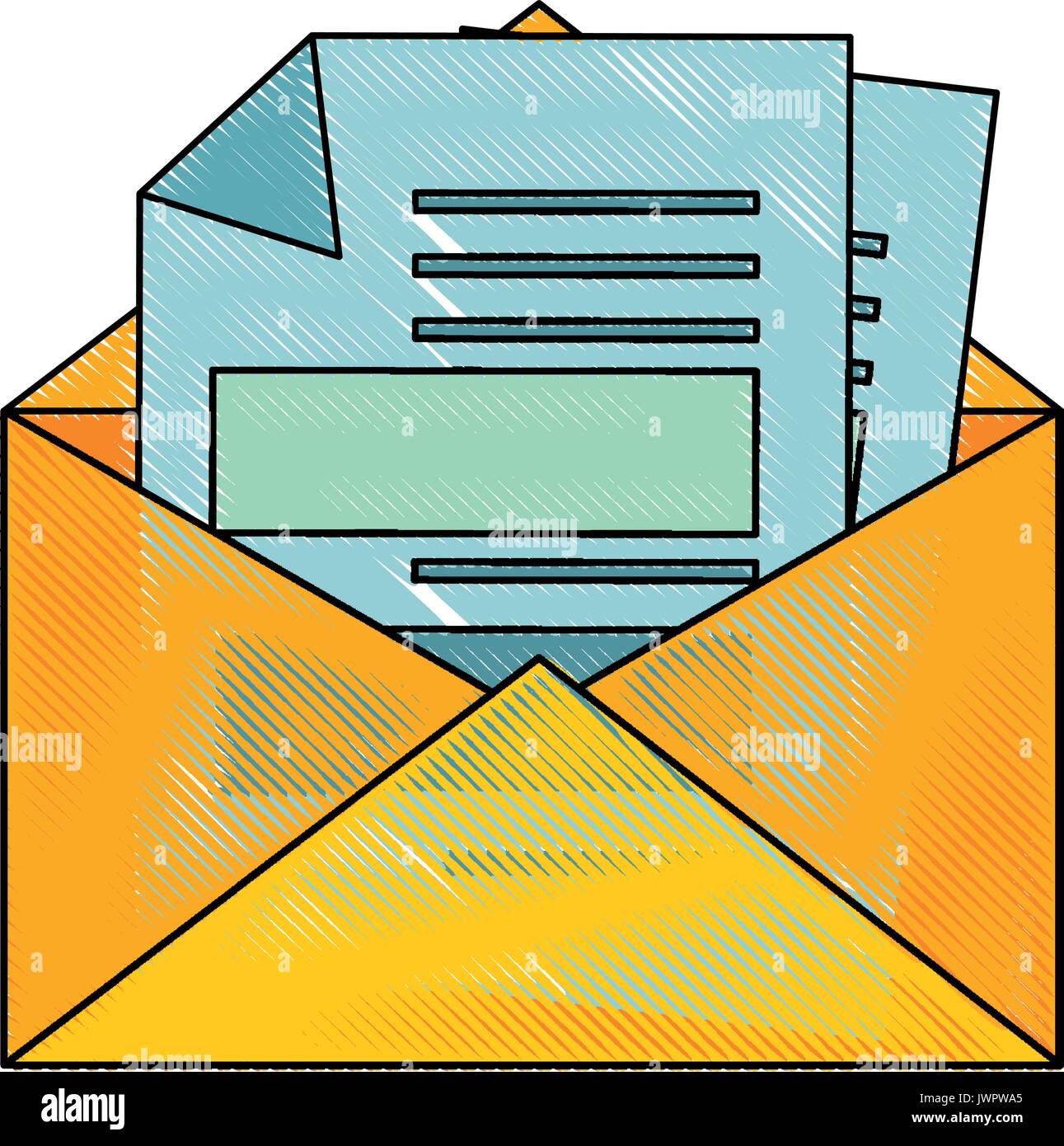 Letter on mail icon vector illustration graphic design Stock Vector ...