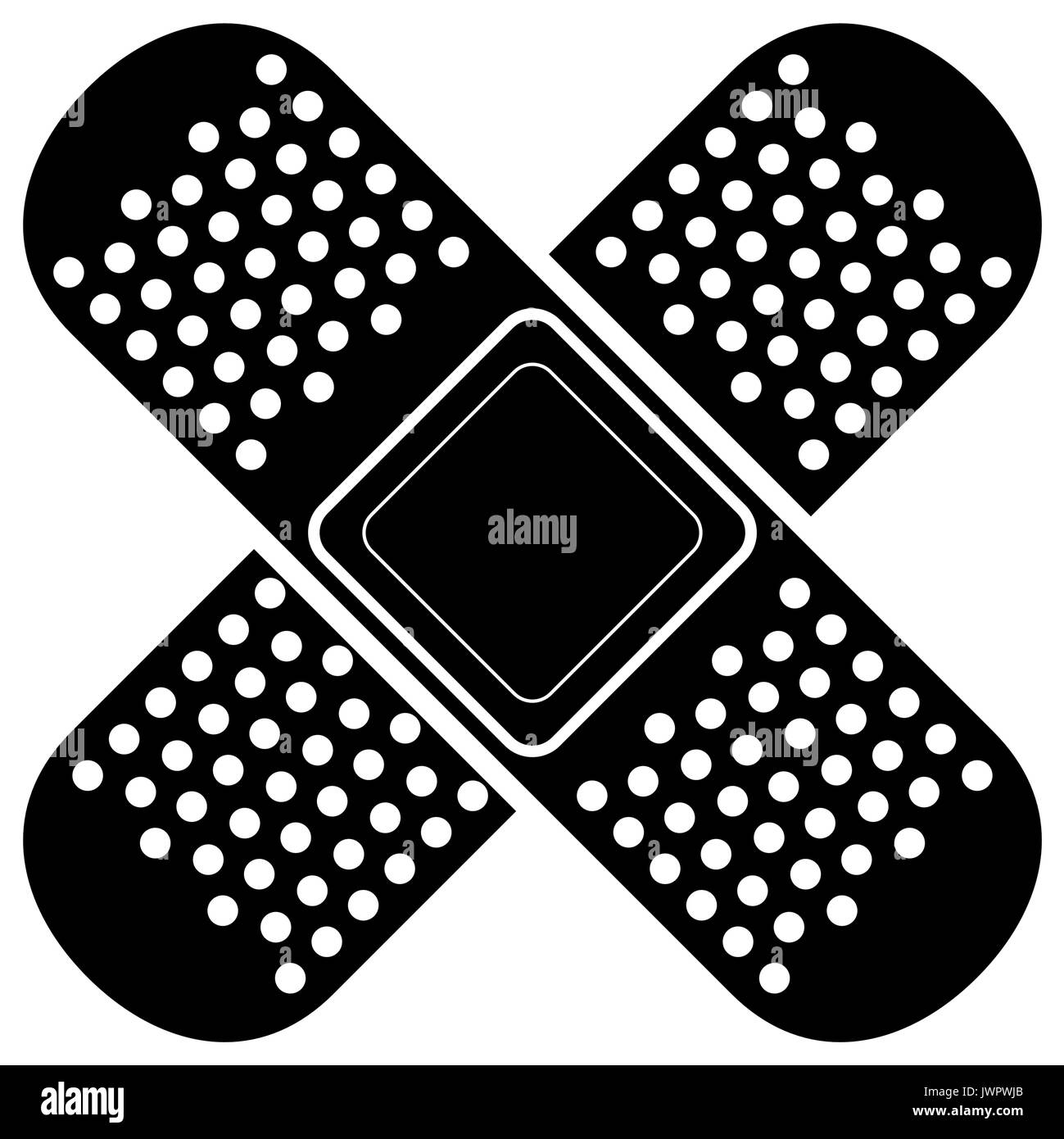 Bandaid sticker Stock Vector Images - Alamy