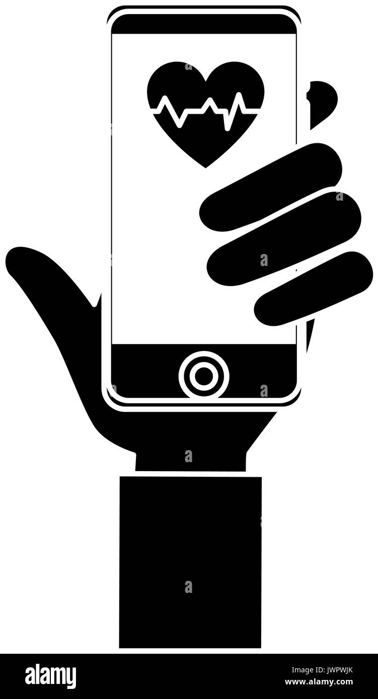 Smartphone medical app icon vector illustration graphic design Stock ...