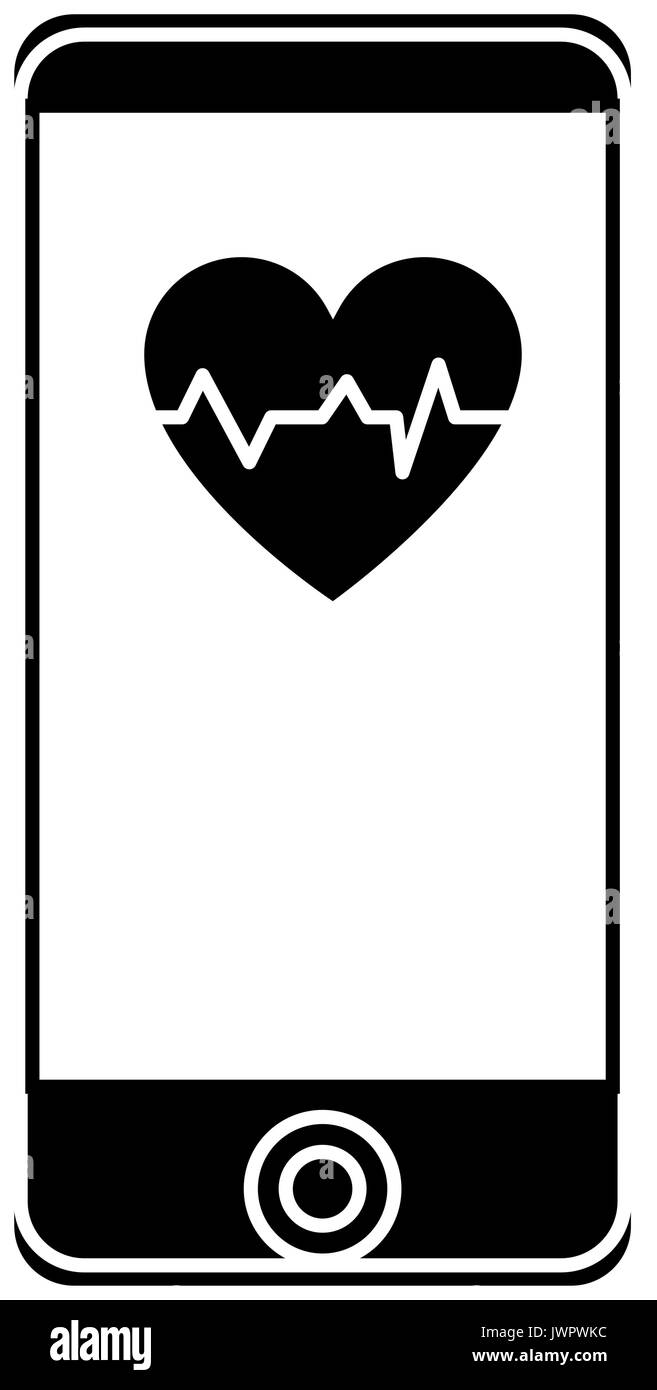 Smartphone medical app icon vector illustration graphic design Stock ...