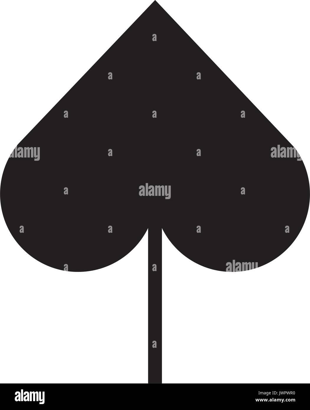 spade poker symbol icon Stock Vector Image & Art - Alamy