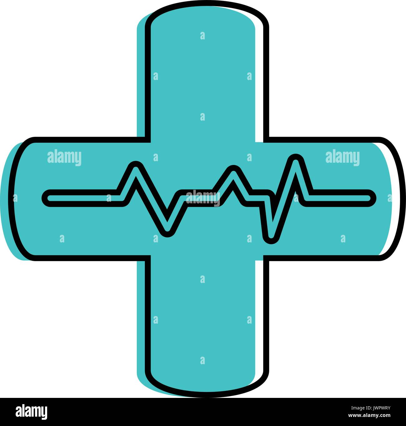 Medical cross symbol icon vector illustration graphic design Stock ...