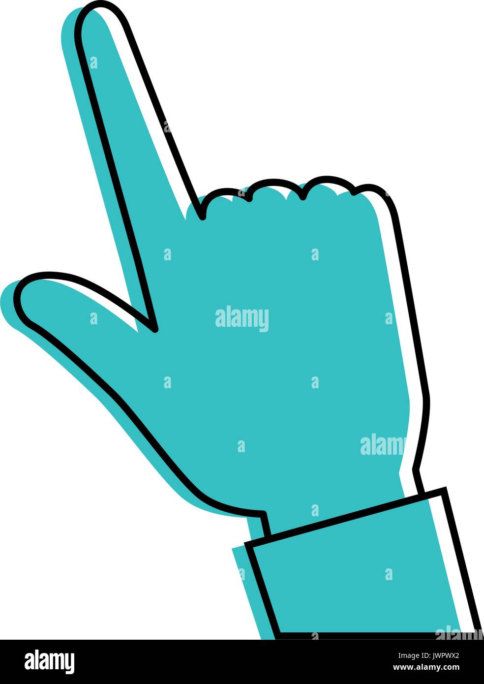 Human hand symbol icon vector illustration graphic design Stock Vector ...