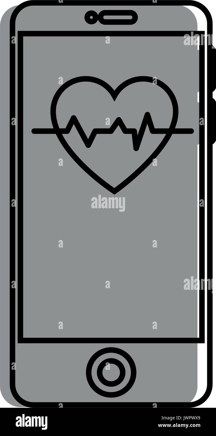 Smartphone medical app icon vector illustration graphic design Stock ...