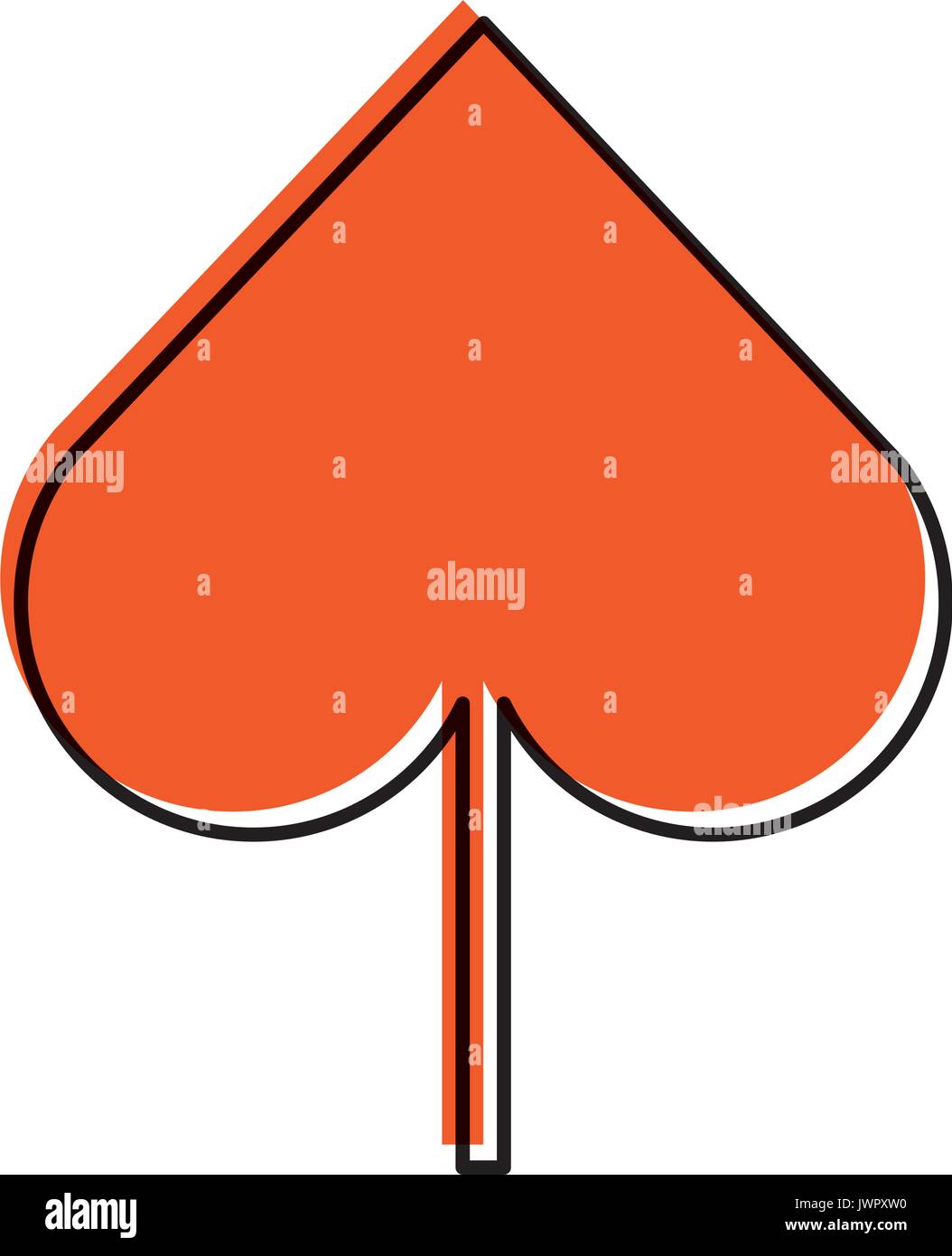 spade poker symbol icon Stock Vector Image & Art - Alamy