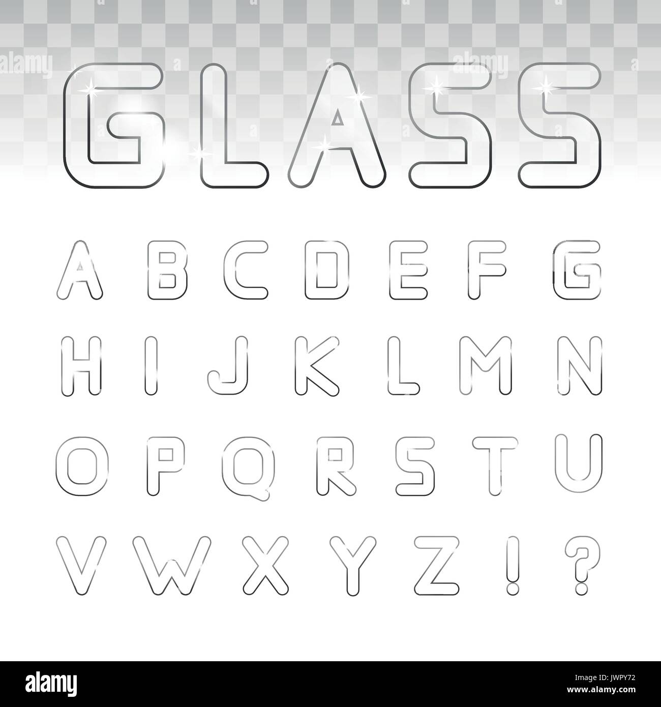 Posters on window Stock Vector Images - Alamy