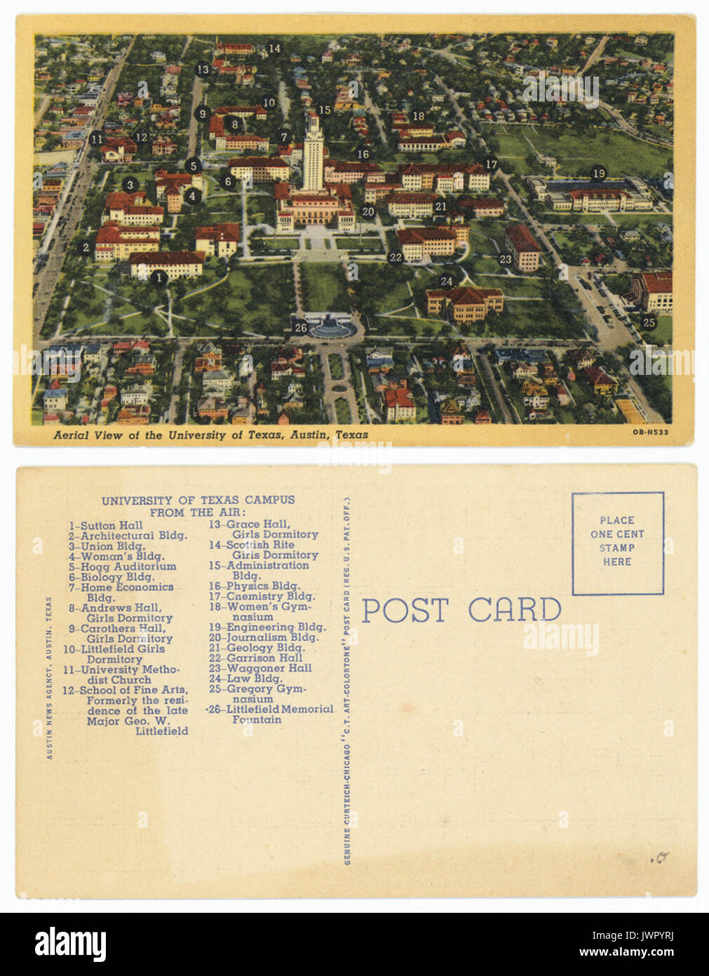 Aerial university of texas austin hi-res stock photography and images ...