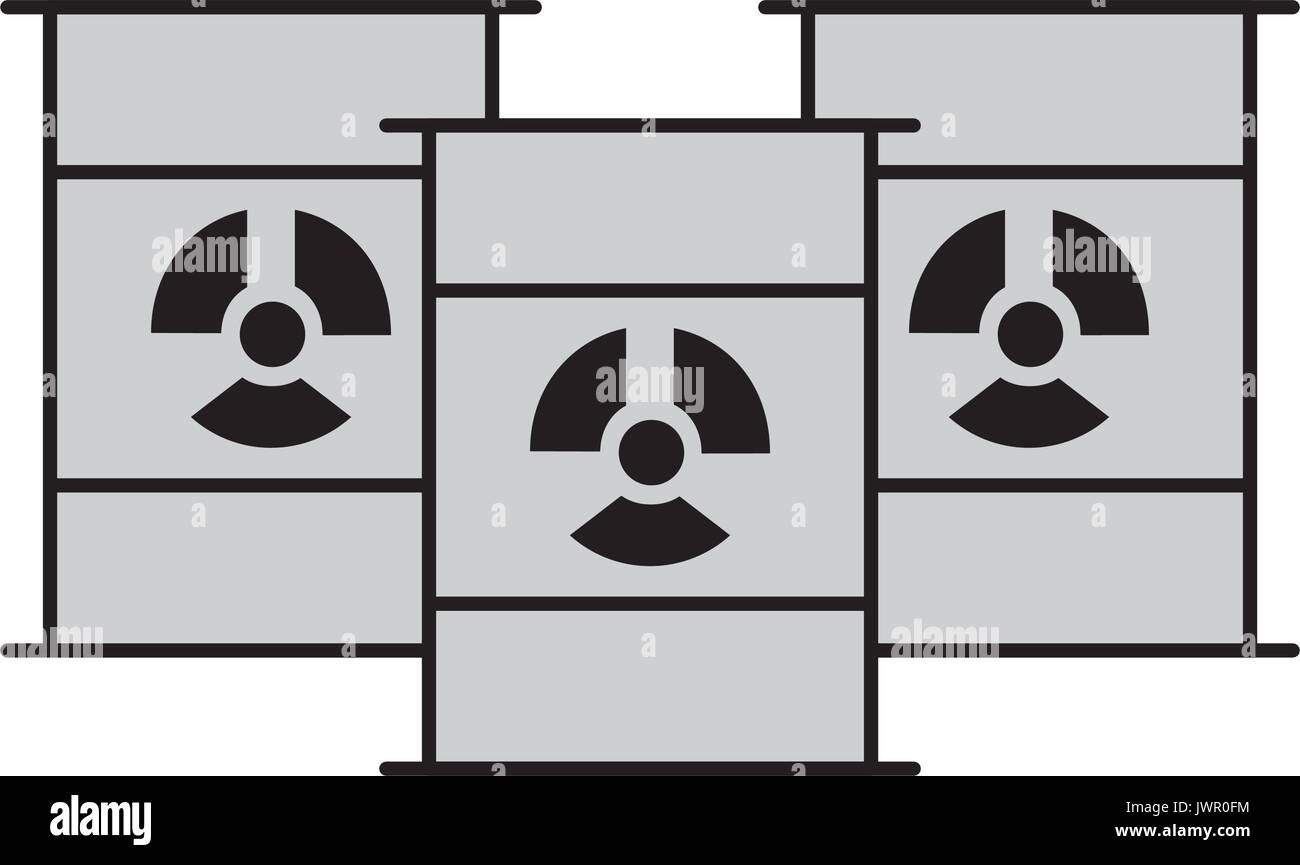 Nuclear barrels isolated icon hi-res stock photography and images - Alamy