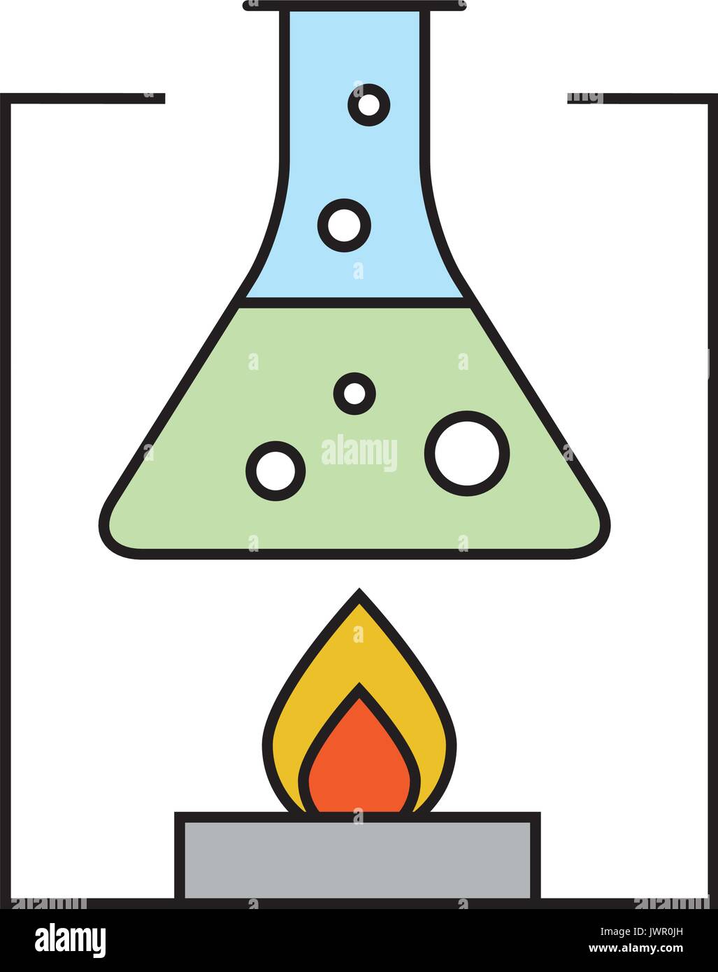 laboratory tube test with Burner base Stock Vector Image & Art - Alamy