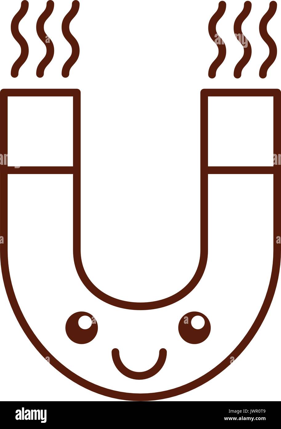 laboratory magnet kawaii character Stock Vector Image & Art - Alamy