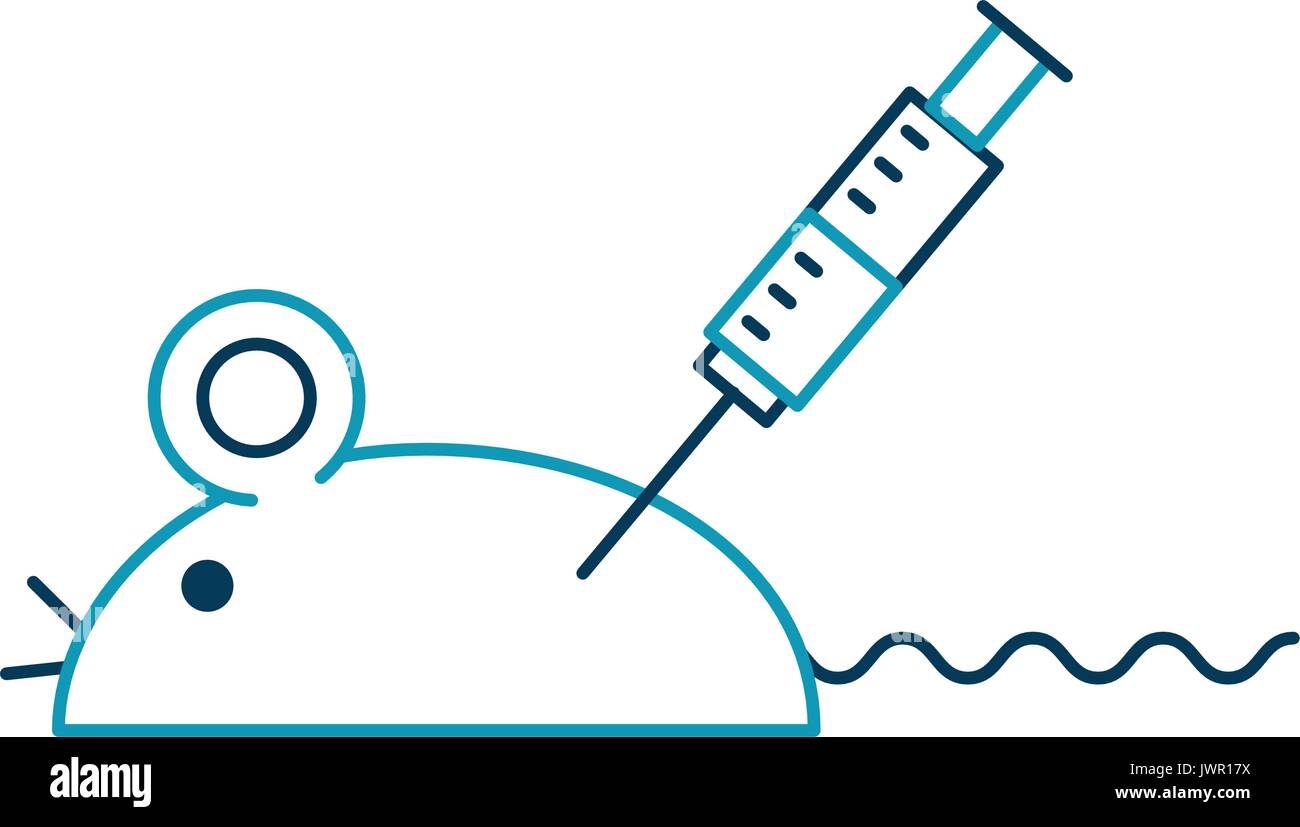 Laboratory mouse with injection Stock Vector Image & Art - Alamy