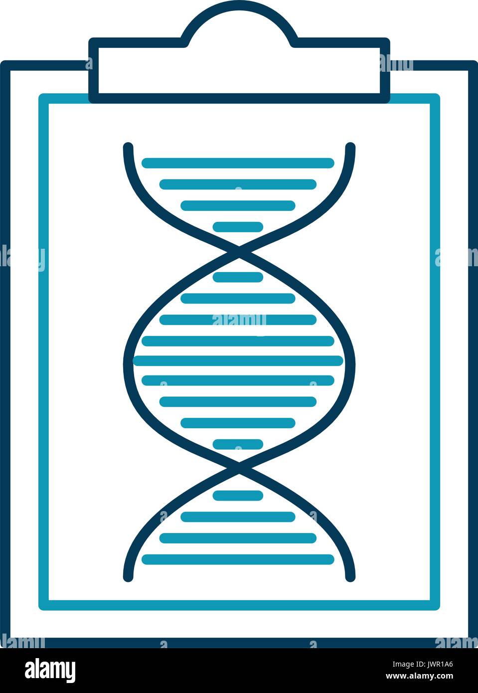 paper clipboard with dna molecule Stock Vector Image & Art - Alamy