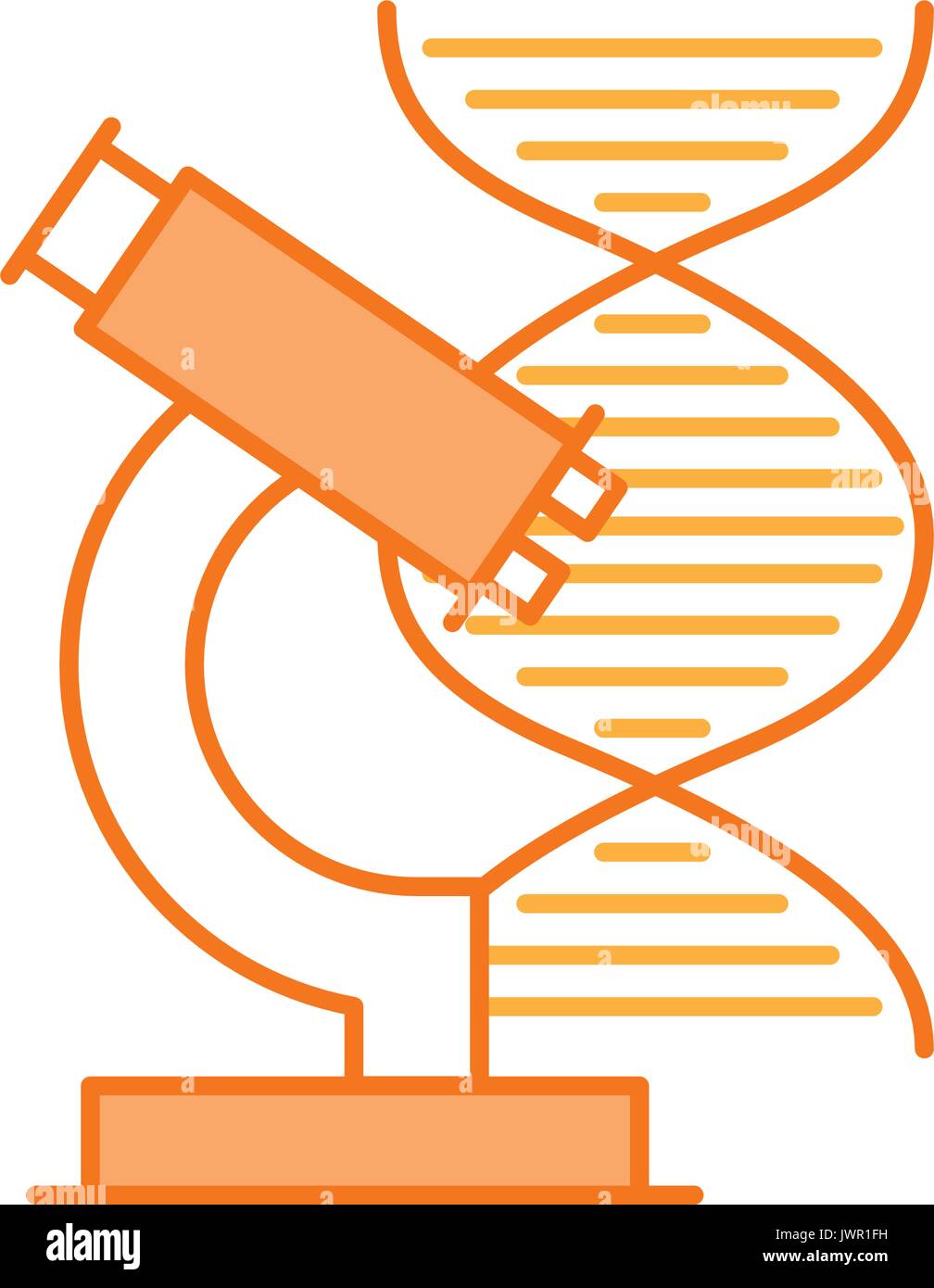 dna molecule with microscope Stock Vector Image & Art - Alamy