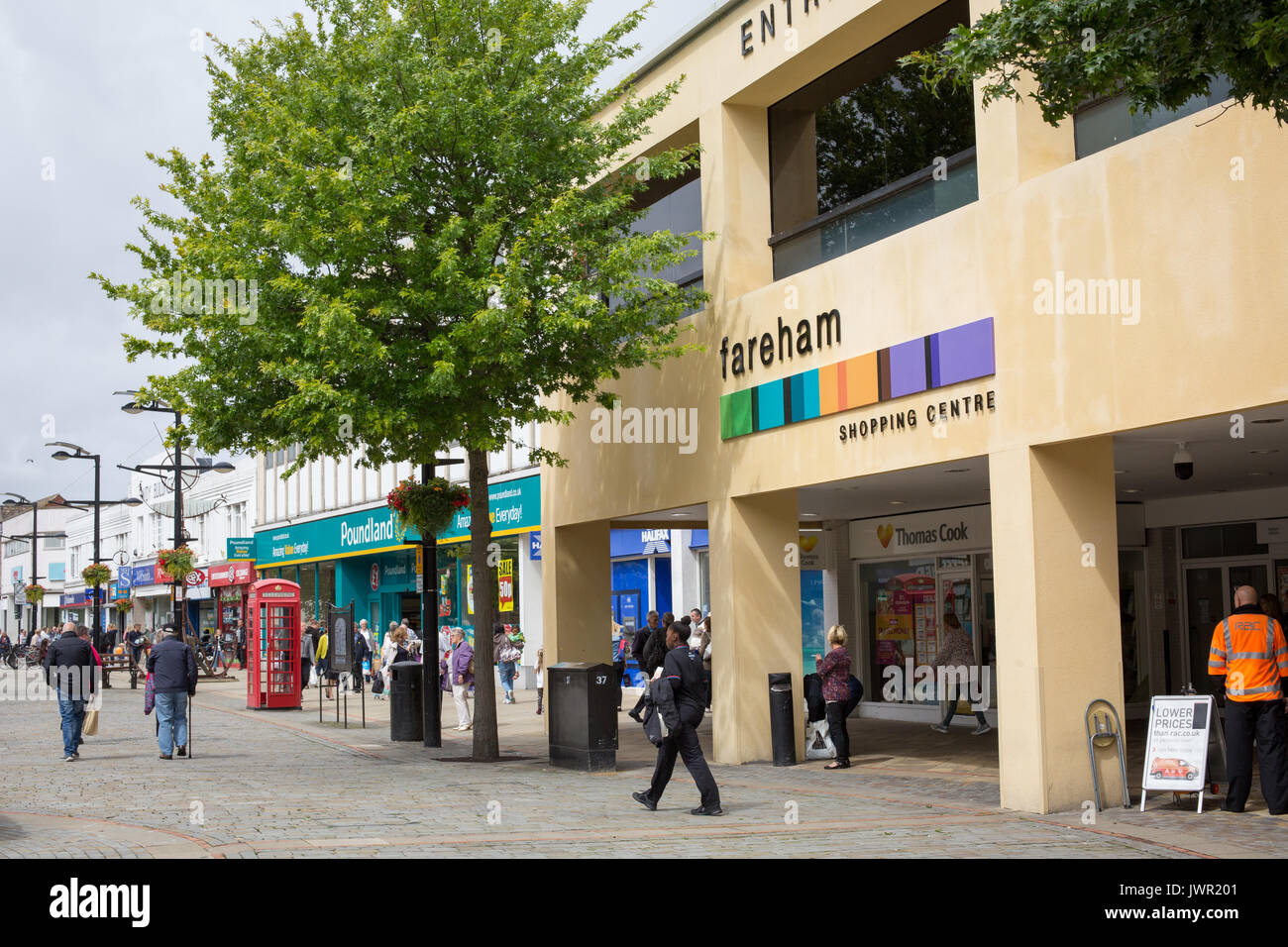 High Street Fareham Hampshire England High Resolution Stock Photography ...