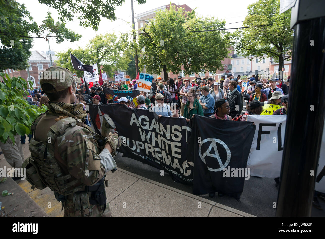 Charlottesville, United States. 12th Aug, 2017. Neo-Nazis, white ...